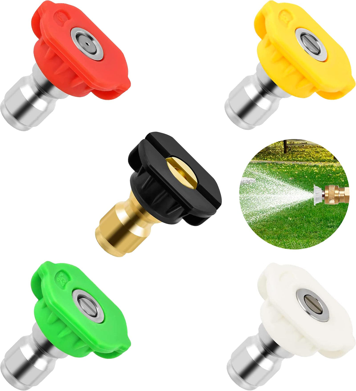 Pressure Washer Tips, Universal Pressure Washer Nozzle Tips (5 Pack ...