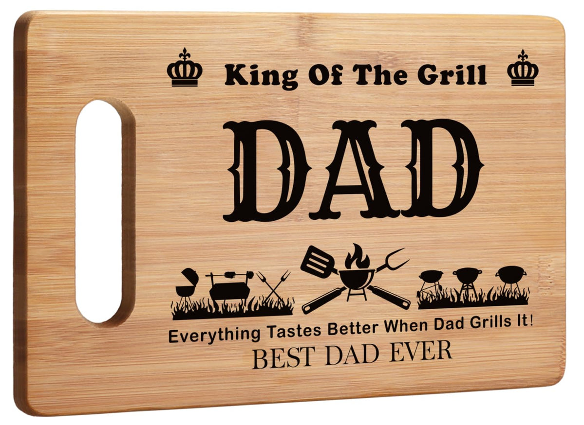 Grill Grilling Gifts for Dad, BBQ Cutting Board, King Of The Grill, Fa ...