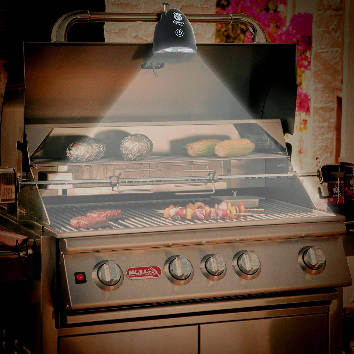 Culinary King LED Barbecue Grill Light - Fully-Adjustable, Attaches to ...