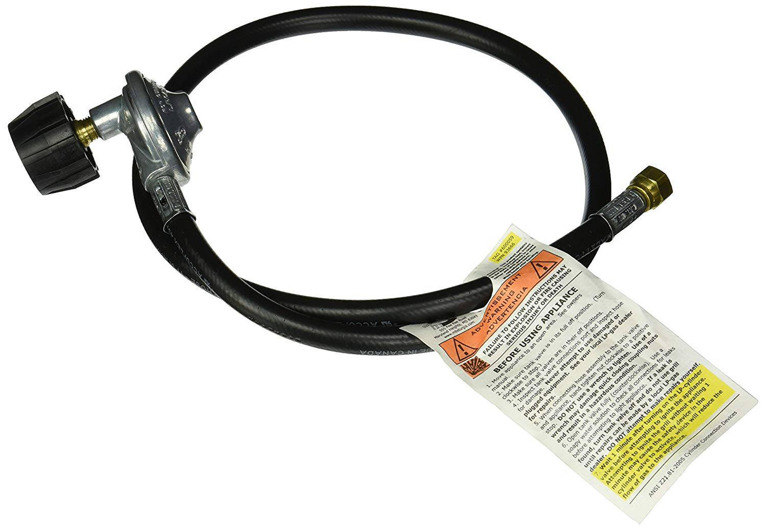 Weber 99281 Hose & Regulator QCC1 42" — Grill Parts America