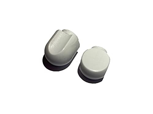 TJPoto Set of 2 Stand Mixer White Plastic Lock Lever Knob and Speed Co ...