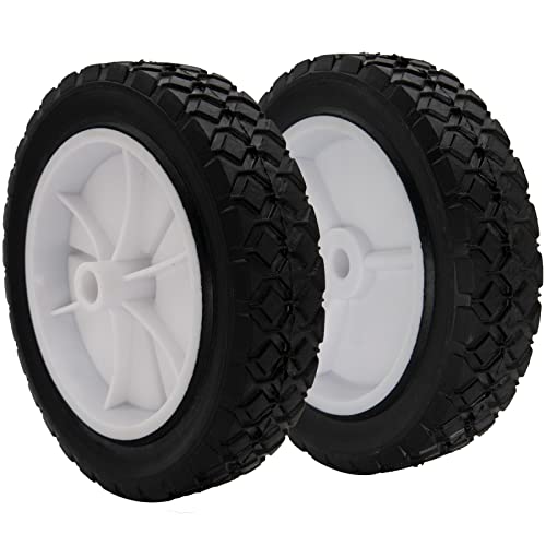 Lawn Mower Wheels 7 Inch for hand truck Lawn mower, 7 inch Wheels Repl ...