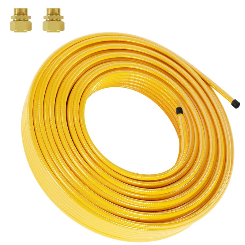 KAERMO 100FT 3/4" CSST Flexible Propane Natural Gas Line, Corrugated S ...