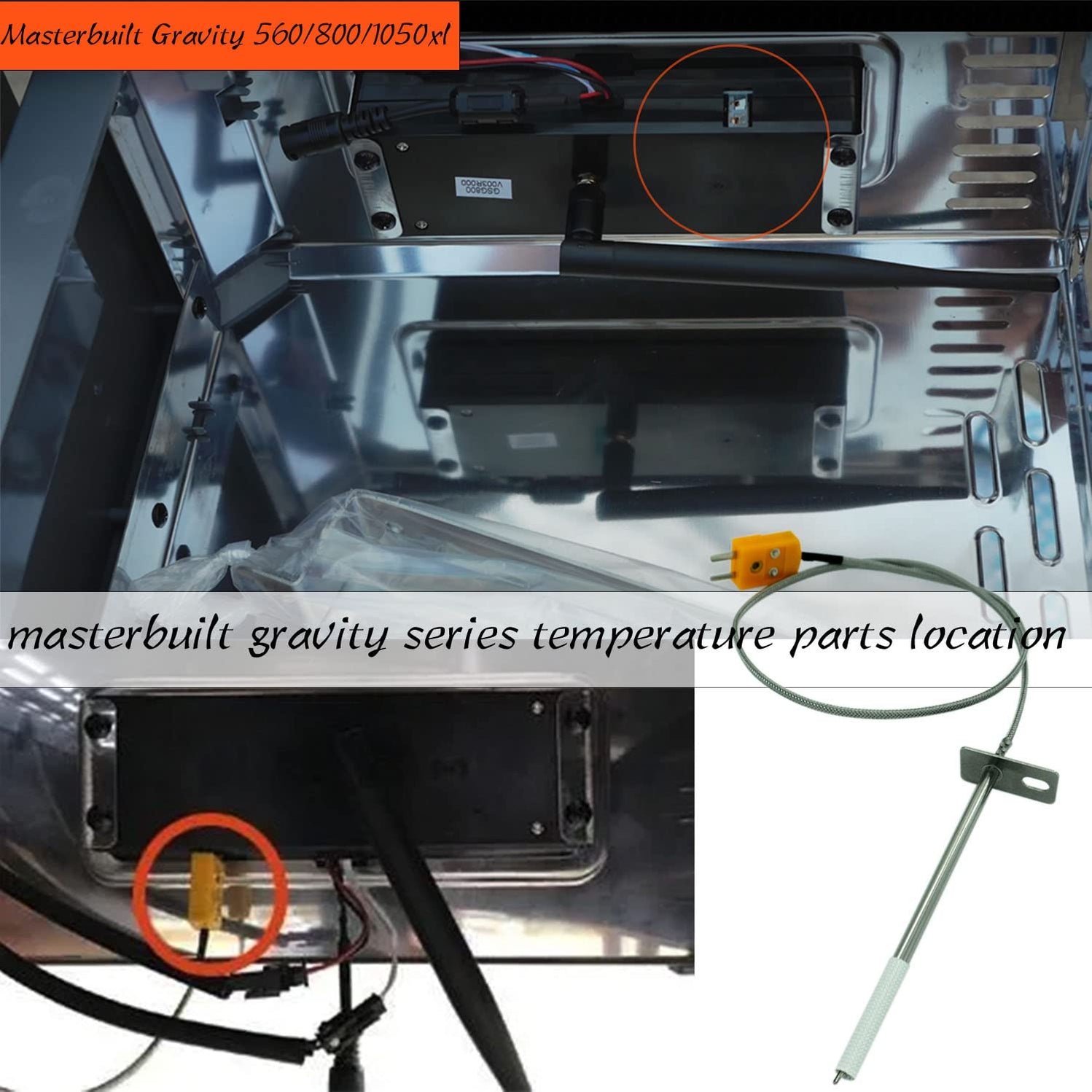 Digital Temperature Grill Sensor, Digital MasterBuilt's Replacement Te ...