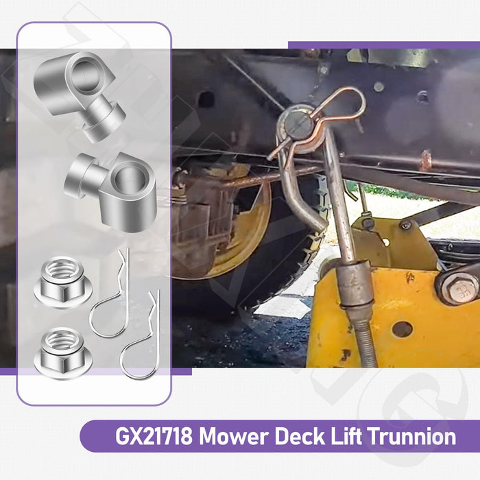 ZHIXING GX21718 Mower Deck Lift Trunnion, Compatible with J-OHN Deere ...